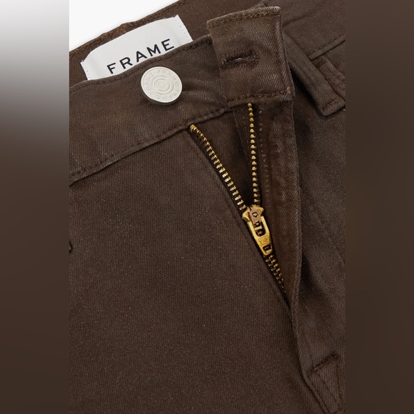 Frame Denim | Jeans | Frame Le High Rise Waist Flare Coated Jeans Dark ...